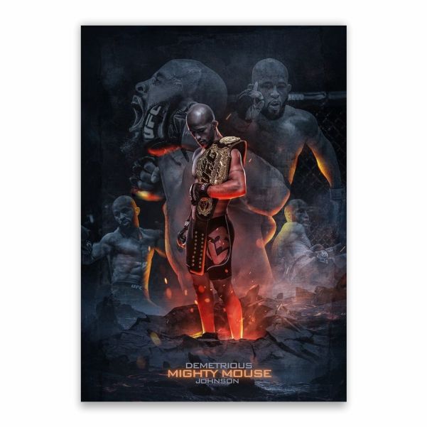 Demetrious Mighty Mouse Johnson Poster - A1 | Shop Today. Get it ...