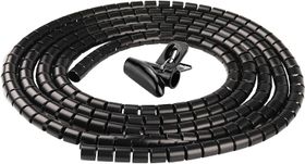 2m Spiral Cable Wrap Flexible Cable Management Organiser Wire Protector ...