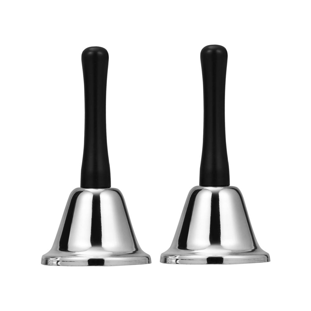 Stainless Steel Classic Table To Restaurant Service Bell - Set of 2 ...