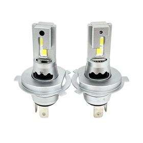 H4 64W 10000LM Super Bright Vehicle LED Headlights With Cooling Fan - 3 ...