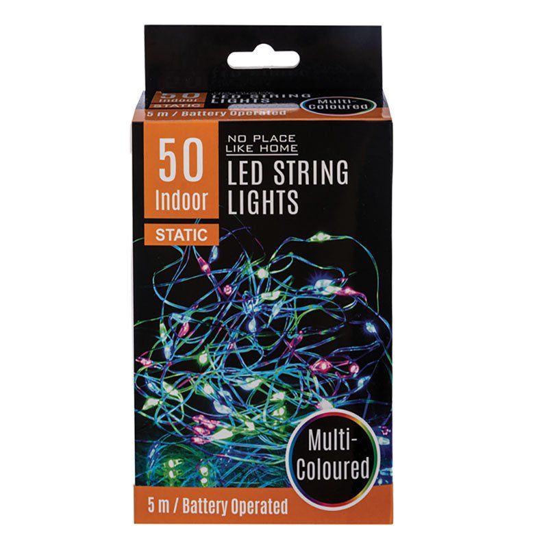String Lights - Indoor - Multi-Coloured - 5 m - 50 LED - 4 Pack | Shop ...