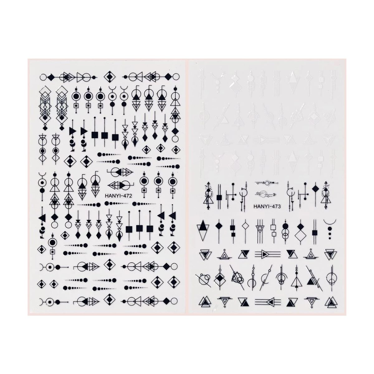 Nail Art Stickers - Geometric Shapes 2 Sheets | Shop Today. Get it ...