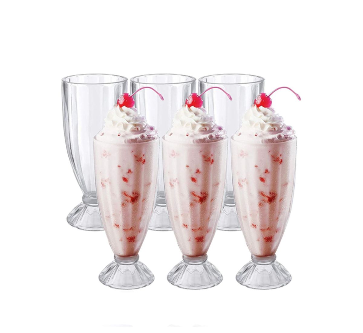 Milkshake Glasses 6 Piece (350ml) | Shop Today. Get it Tomorrow ...