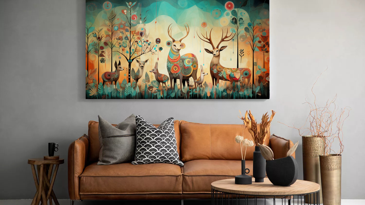 Canvas Wall Art - Wildlife Groove Abstract - HD0021 | Shop Today. Get ...