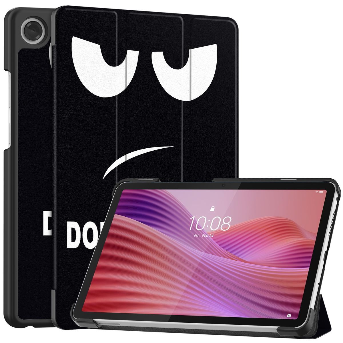 Tri-Fold Hard-Shell Tablet Case Compatible with Lenovo Tab One/ Tab K9 ...