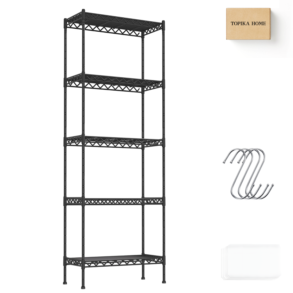 Topika - Kitchen Shelves 3/5-Tier, Kitchen Shelf Organiser for Home ...