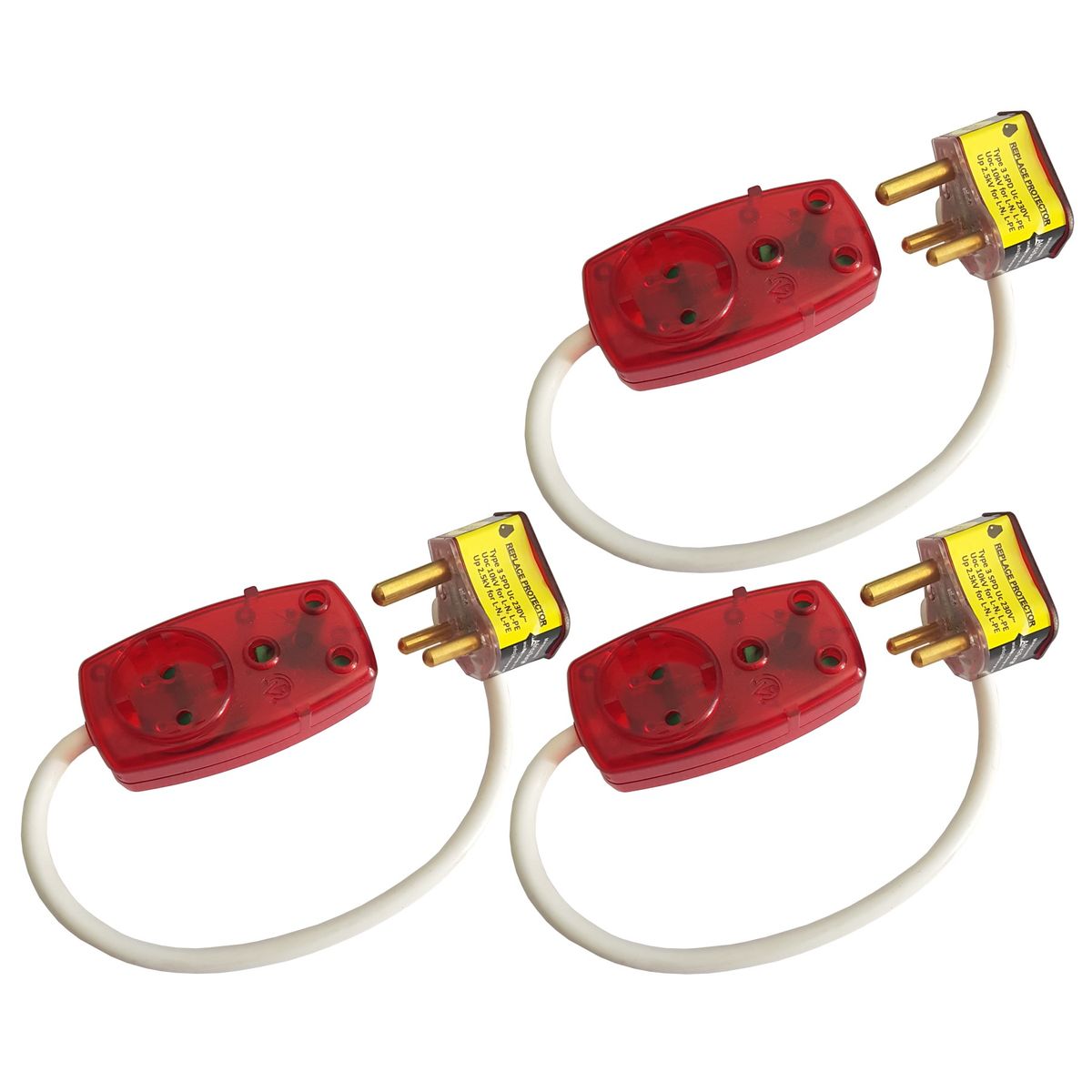 3 PACK: Surge Safe Power Protector adapter with SA & Euro Socket | Shop ...