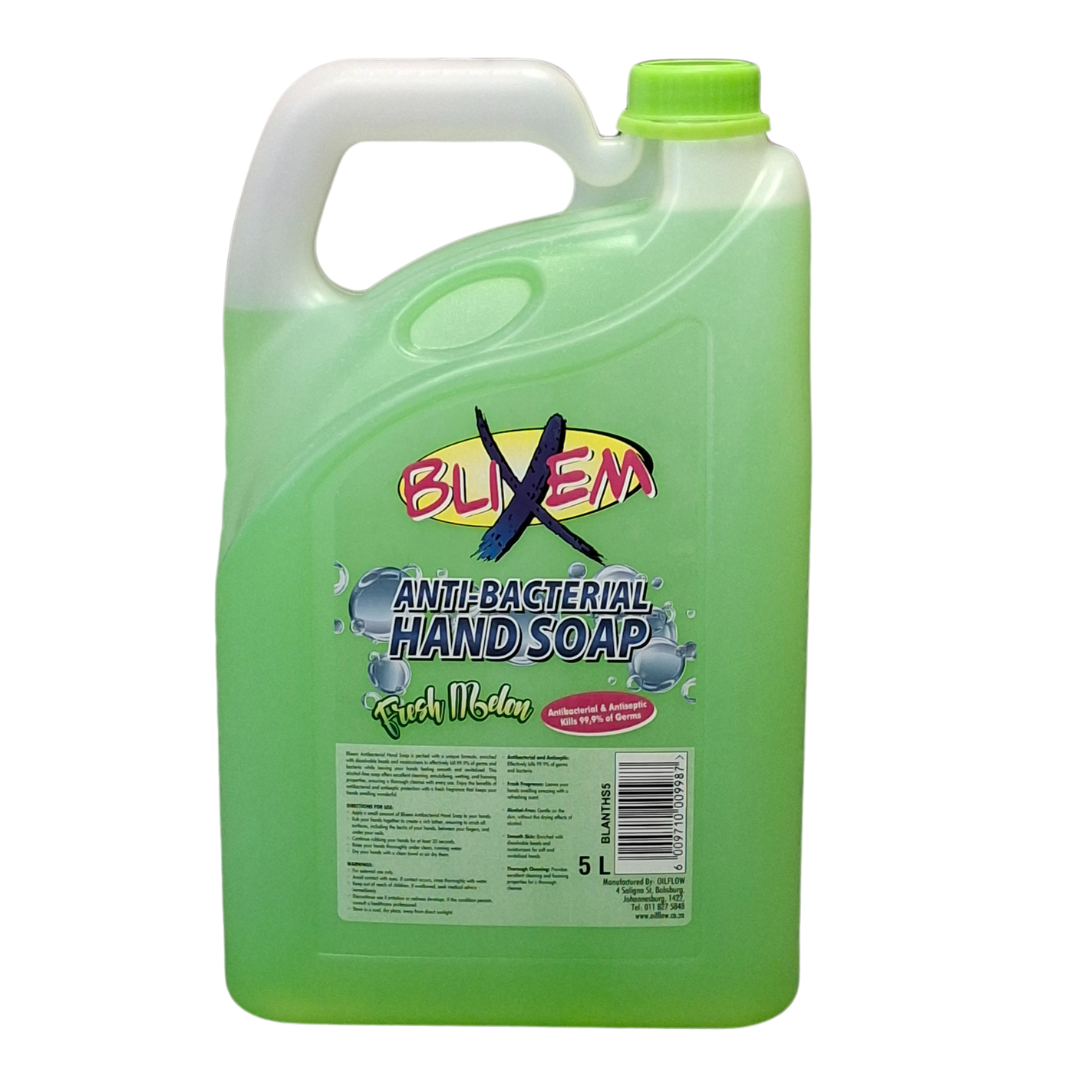 Blixem Antibacterial Liquid Hand Soap Fresh Melon 5 Litre | Shop Today ...