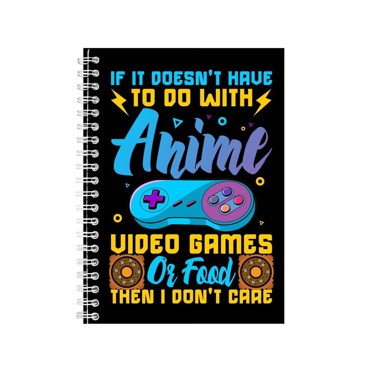 Anime Notebook - Gaming or Gamers Gift Idea - Writing Books Notepad Pad ...
