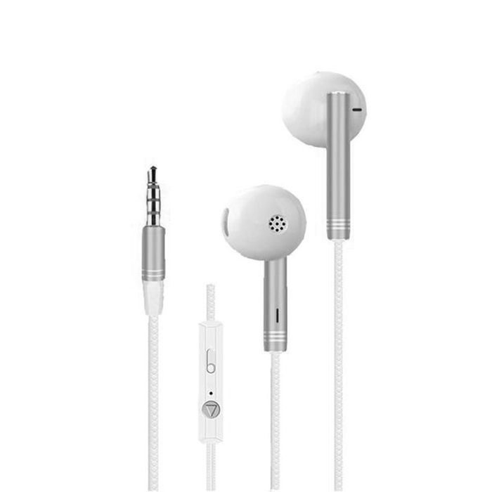 KIN K98 Metal Shell Bass Earphone with Mic - Silver | Shop Today. Get ...