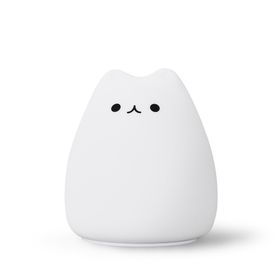 LED Cat Silicone Night Light Battery Cute Nursery Lights 7 Color Kids ...