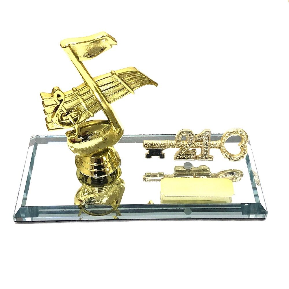 21st Key Music Note Gold with Engraving Plate | Shop Today. Get it ...