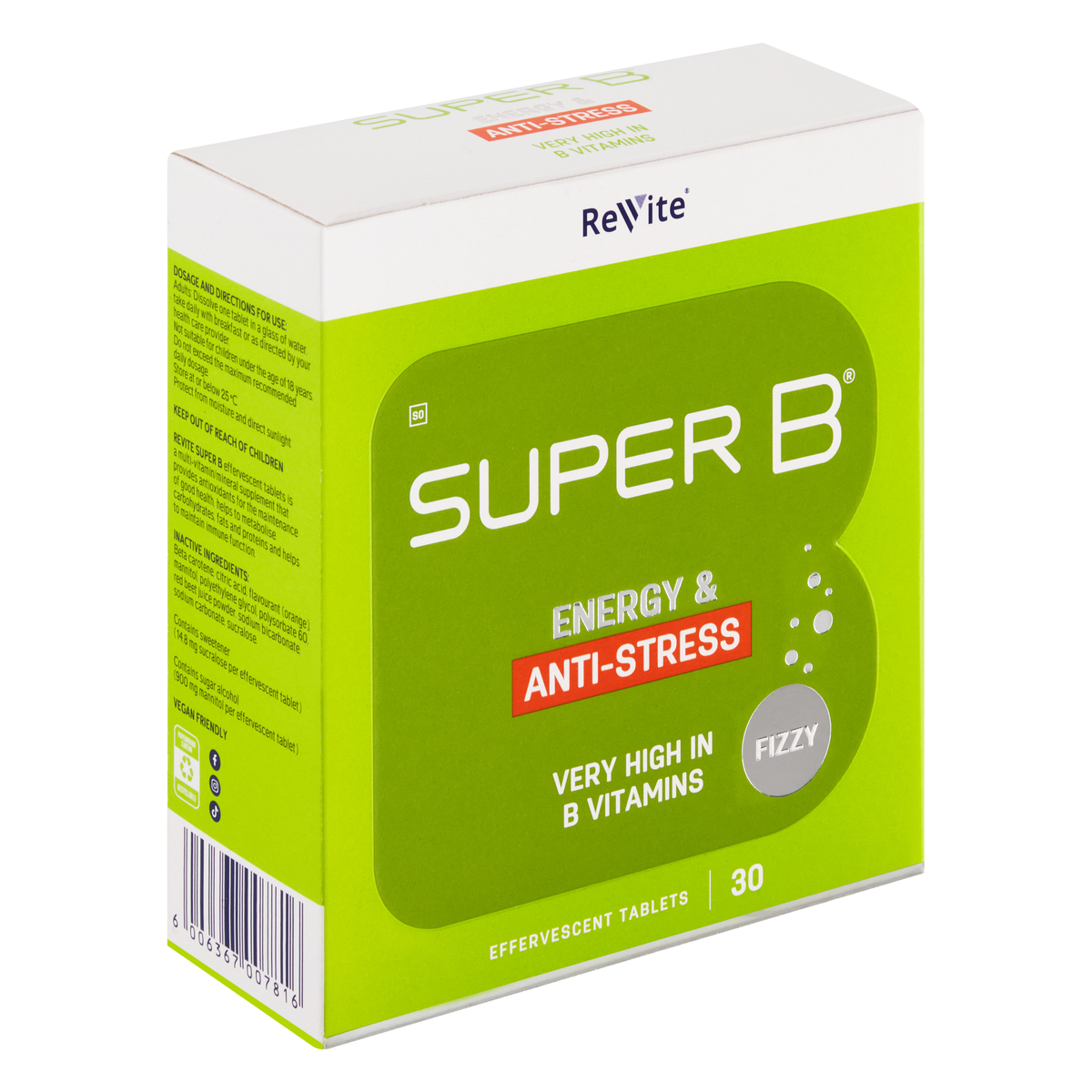 Super B Energy Injection Fizzy Tabs 30's | Shop Today. Get it Tomorrow ...