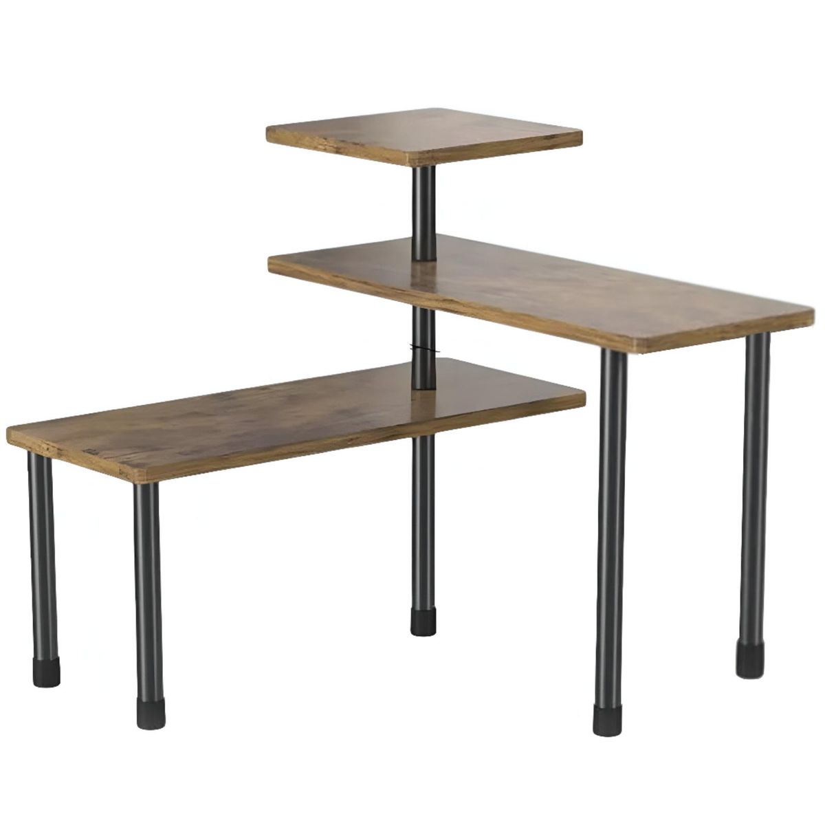Kitchen Storage Rack - Three Layer Rack - Rotatable - Brown | Shop ...