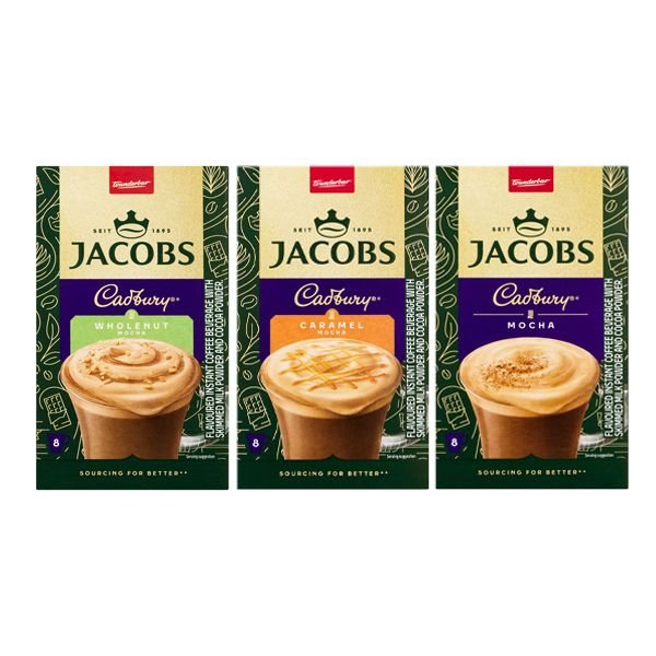 Jacobs Cadbury Wholenut Mocha, Caramel Mocha & Mocha Trio - 3 Boxes ...