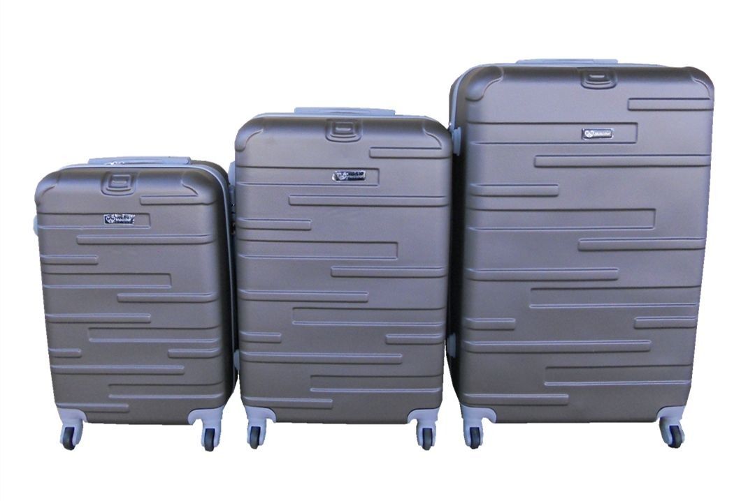 3-Pieces ABS Hardshell Luggage Set - Small, Medium & Large - Secure ...