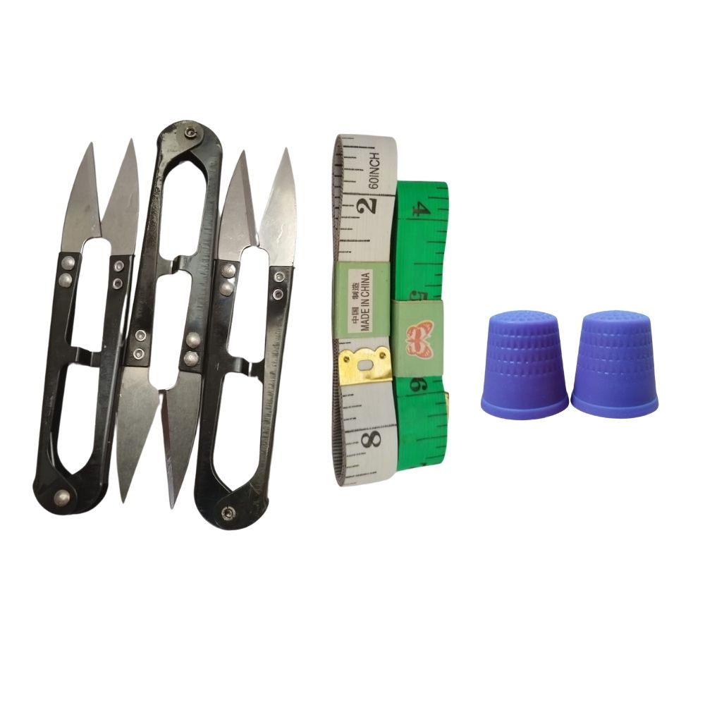 SourceDirect - Metal Thread Cutter with Measuring Tape150cm & Thimble ...