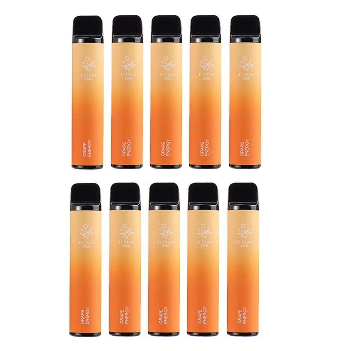 Bulk Offer - 10 Pack - Elf Bar 2500 Puffs Disposable Vape - Grape ...
