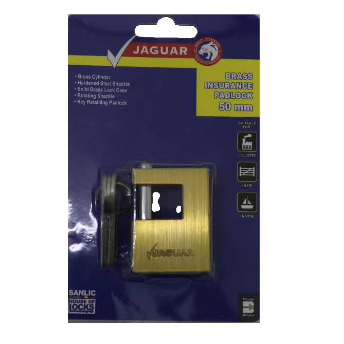 Jaguar 50mm Brass Padlock | Shop Today. Get it Tomorrow! | takealot.com