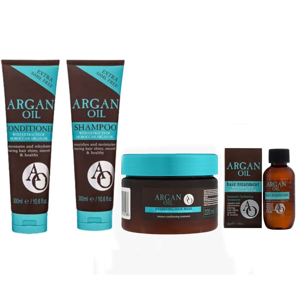 Argan Origins Argan Oil Hair Shampoo, Conditioner, Hydrating Mask & Oil ...