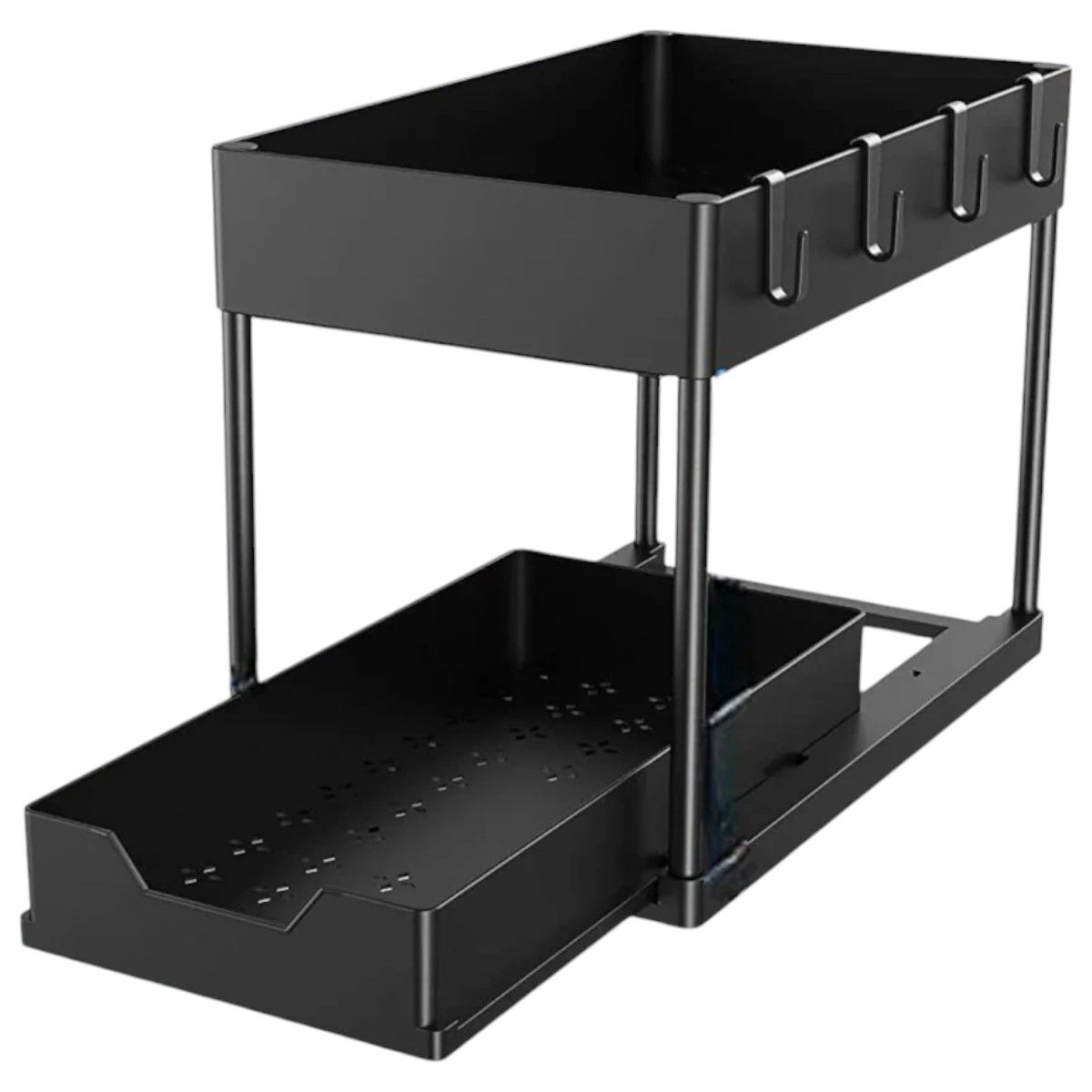 Two-Tier Kitchen Storage Rack Organizer - Black | Shop Today. Get it ...