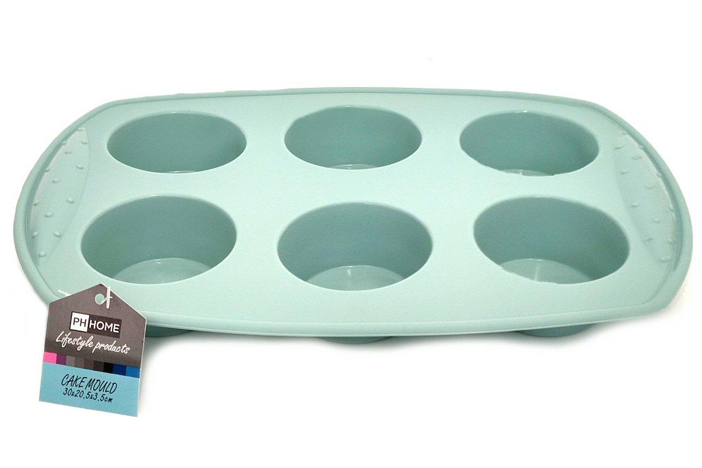 PH Home - Silicone Large Muffin Mould 6.5cm Blue | Shop Today. Get it ...