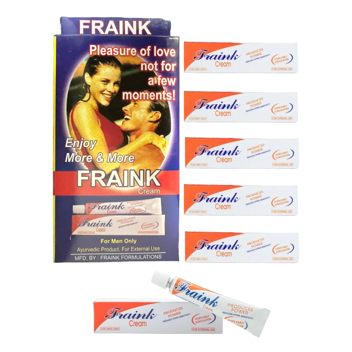 Fraink Delay Cream 6 Piece Dispenser By PARISetc - Discreet Packing ...
