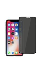 Anti Spy iPhone 11 Pro Black Privacy Tempered Glass Screen Protector ...