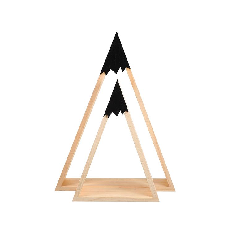 Triangular Wooden Mountain Storage Rack Set - Black | Shop Today. Get ...