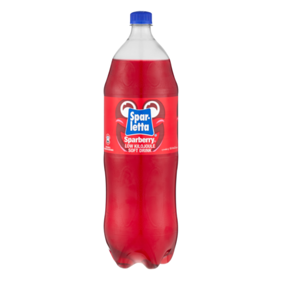 Sparletta Sparberry Flavoured Soft Drink - 6 x 2L | Carbonated Cold ...