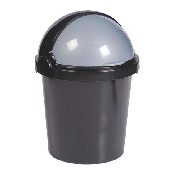 2 in 1 Flip Top Dustbin/Bucket With Handle - 12 Litre - Black | Shop ...