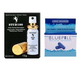 Stud100 Delay Spray & The Blue Pill (Enhanced Performance Combination ...
