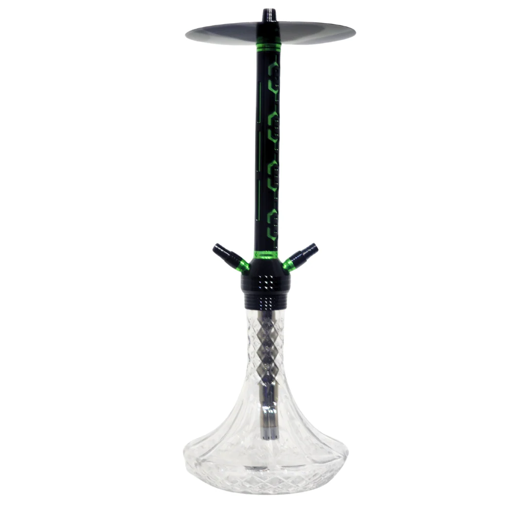 Premium 2 Pipe Medium Hookah - Green Black | Shop Today. Get it ...