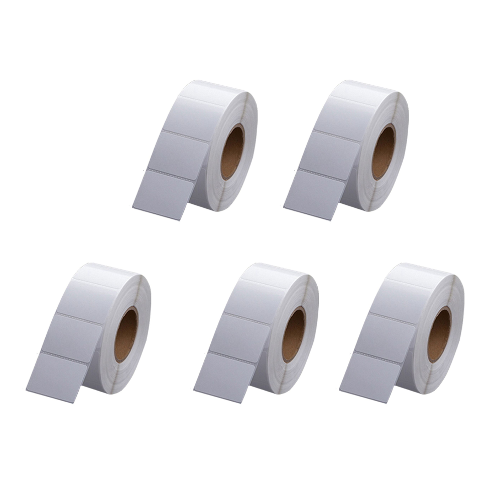 Thermal Barcode Label Paper Sticker Paper 40x30mm 4000 Pieces/5 rolls ...