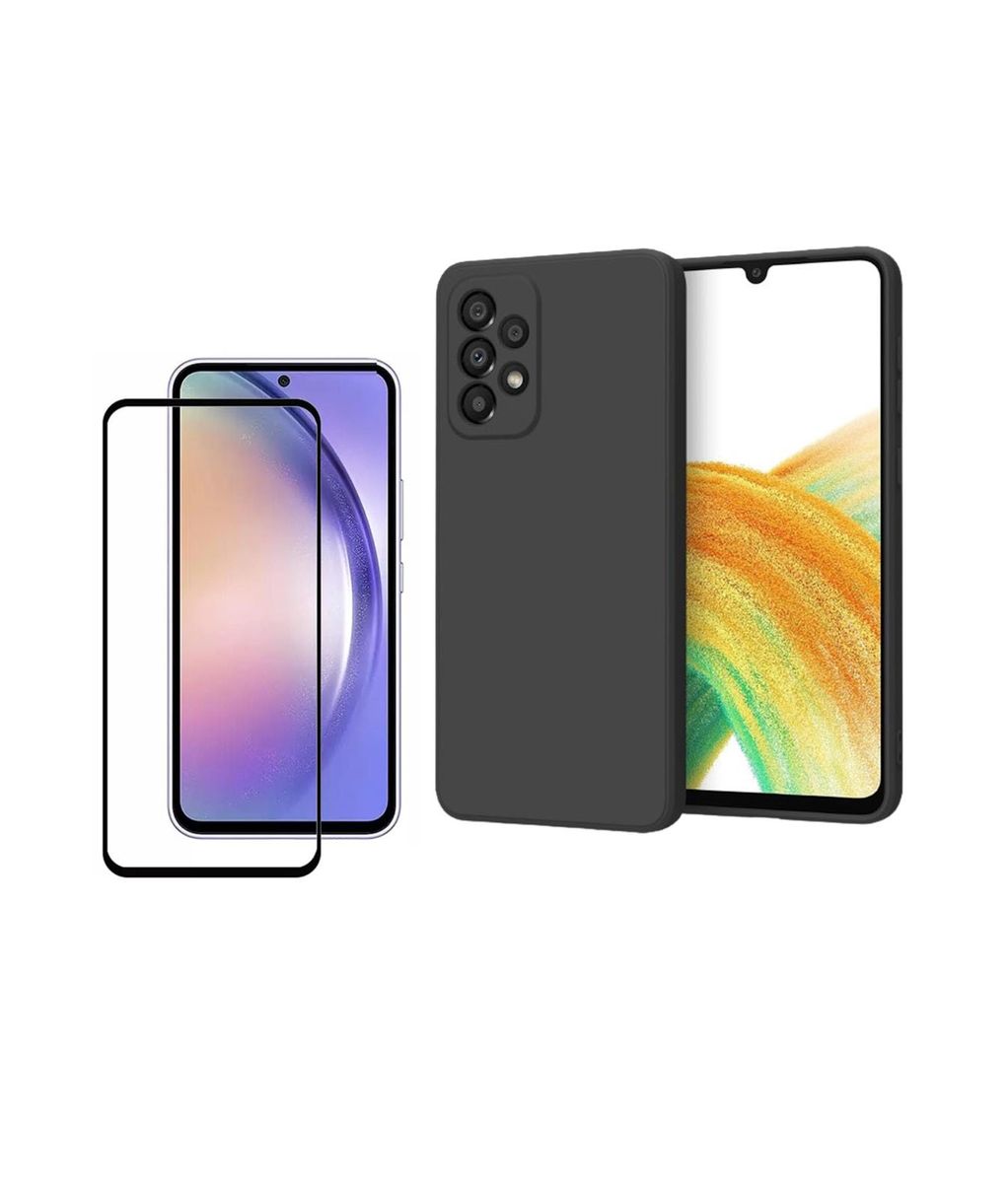 Silicone Phone Case & Screen Protector Combo Compatible with Samsung Galaxy A33 | Shop Today ...