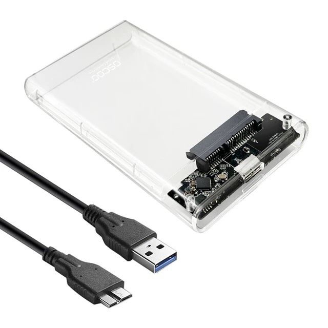 OSCOO 2.5 USB3.0 External HDD Enclosure Transparent | Shop Today. Get ...