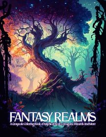 Fantasy Realms: A Coloring Book of Mythical Beasts, Dragons, Wizards ...