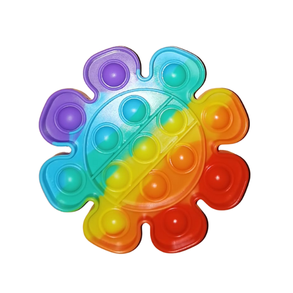 Flower Fidget Popper Pad - Bubble Popping Sensation Sensory Toy ...
