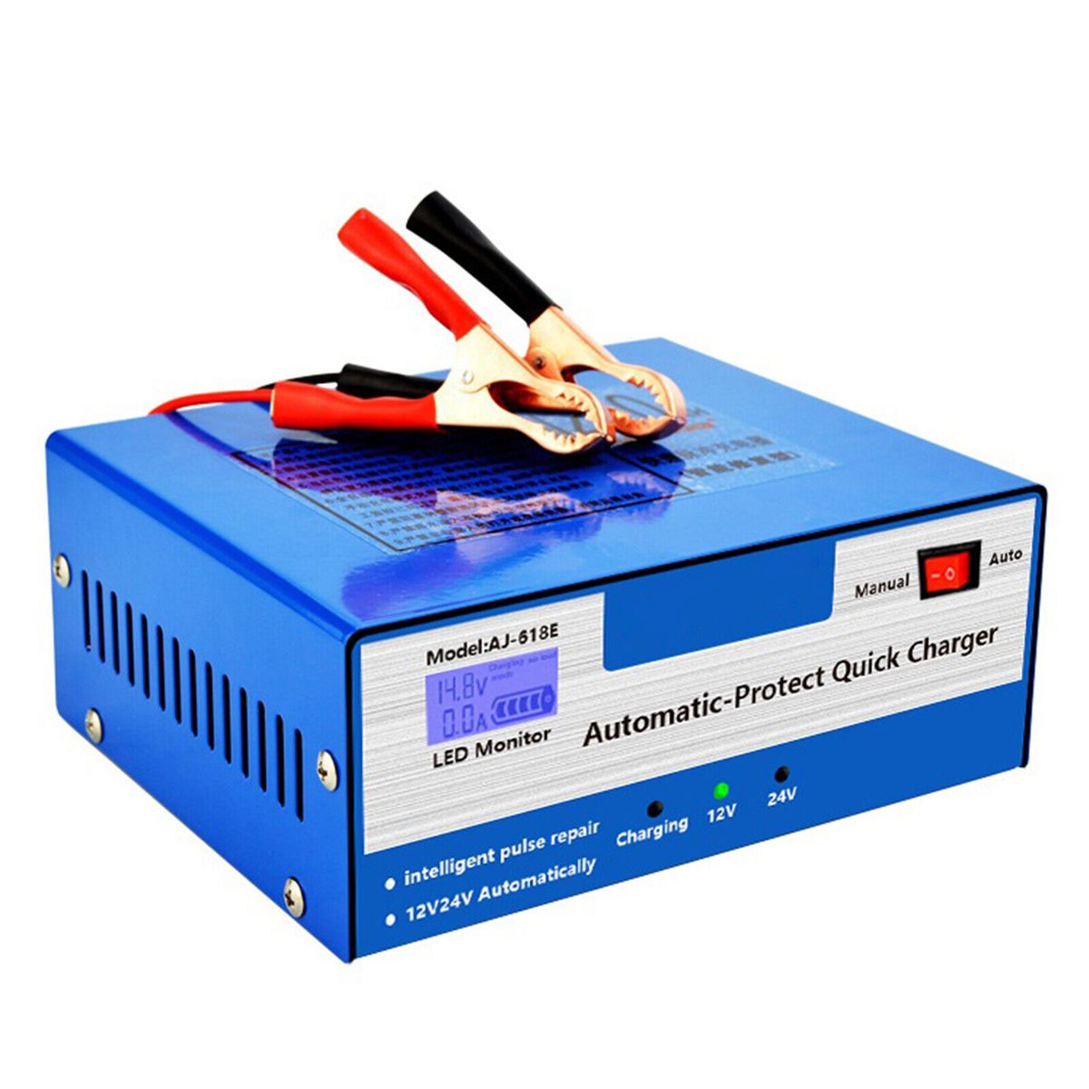 12V/24V Automatic Intelligent Repair Type Universal Battery Charger ...