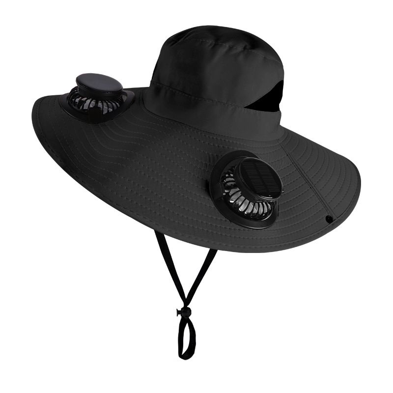 Solar fan hat integrated fishing hat outdoor hiking hat with fan hat ...