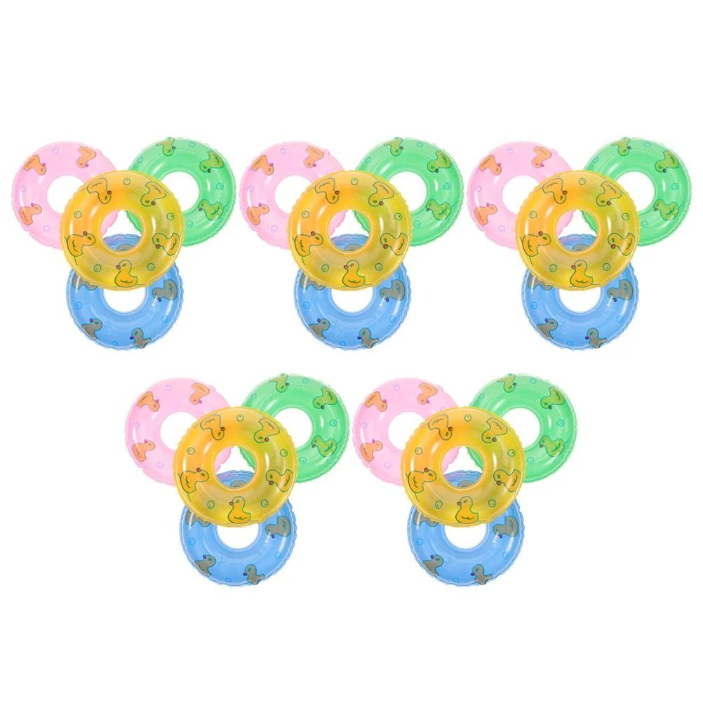 Inflatable Swimming Ring Water Pool Ornaments Cartoon Rings - Yas ...