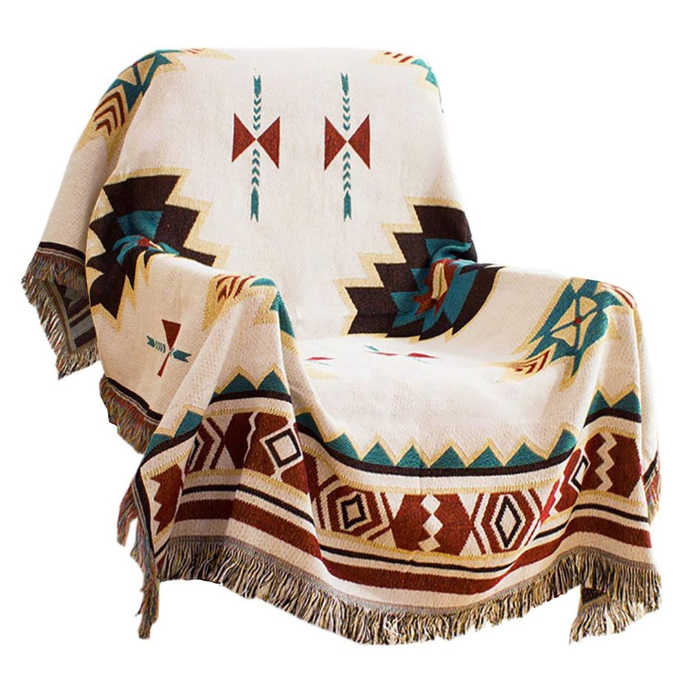 Home Decor Geometric Pattern Rug With Tassels for Sofa Bed Outdoor ...