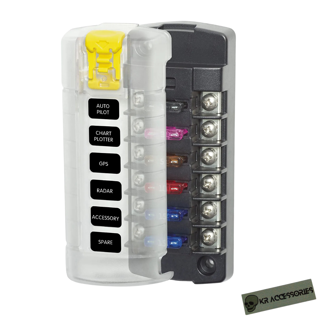 Automotive Blade Fuse Block 6 Circuit Independent with Cover | Shop ...
