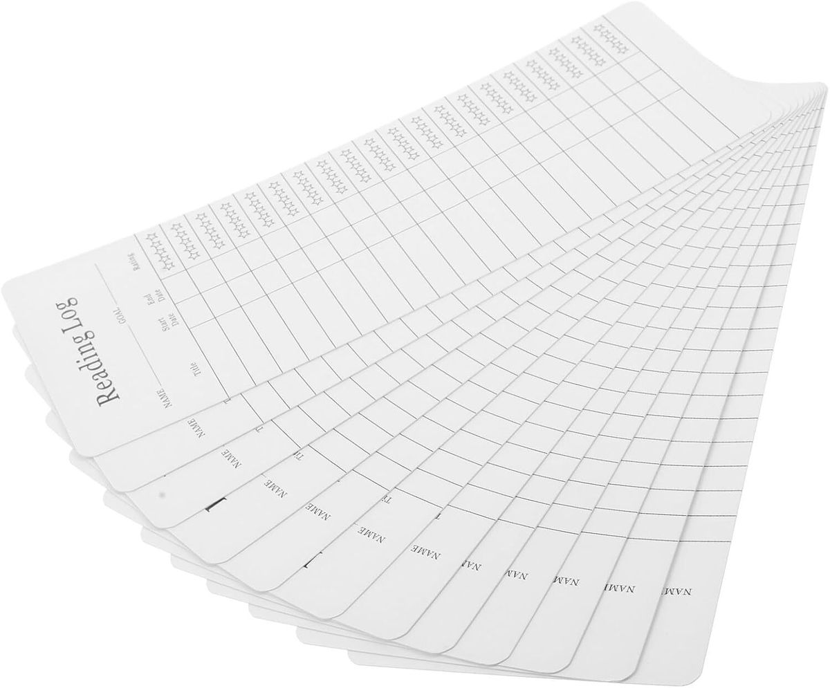 12pcs Reading Log Bookmarks with Book Tracker Cards for Teachers | Shop ...