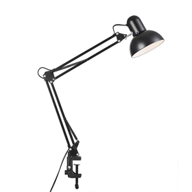 Metal Desk Lamp Adjustable GooseNeck Table Lamp with Clamp | Shop Today ...