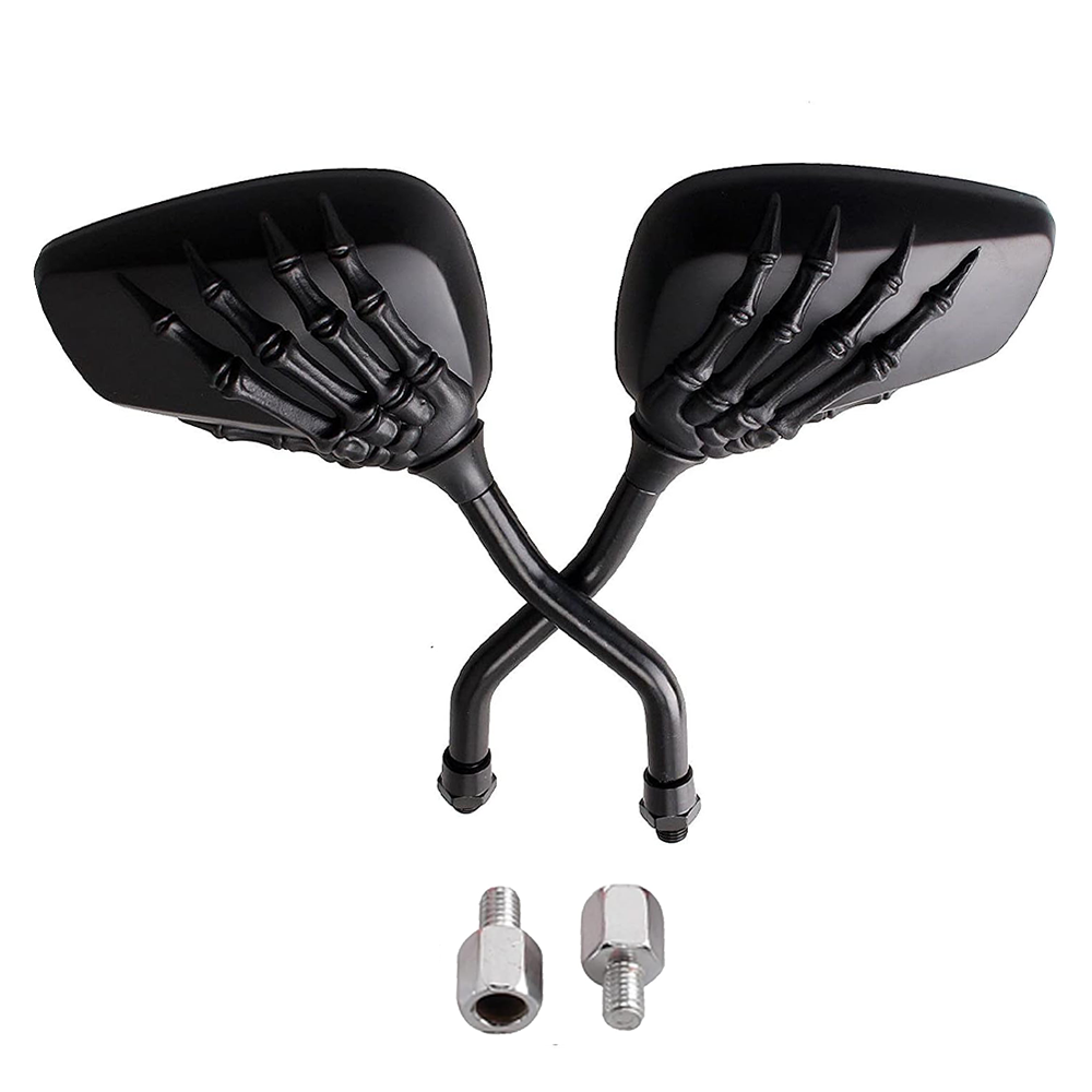 Motorcycle Rearview Mirror Handlebar Skull Skeleton Hand Mirror | Shop ...