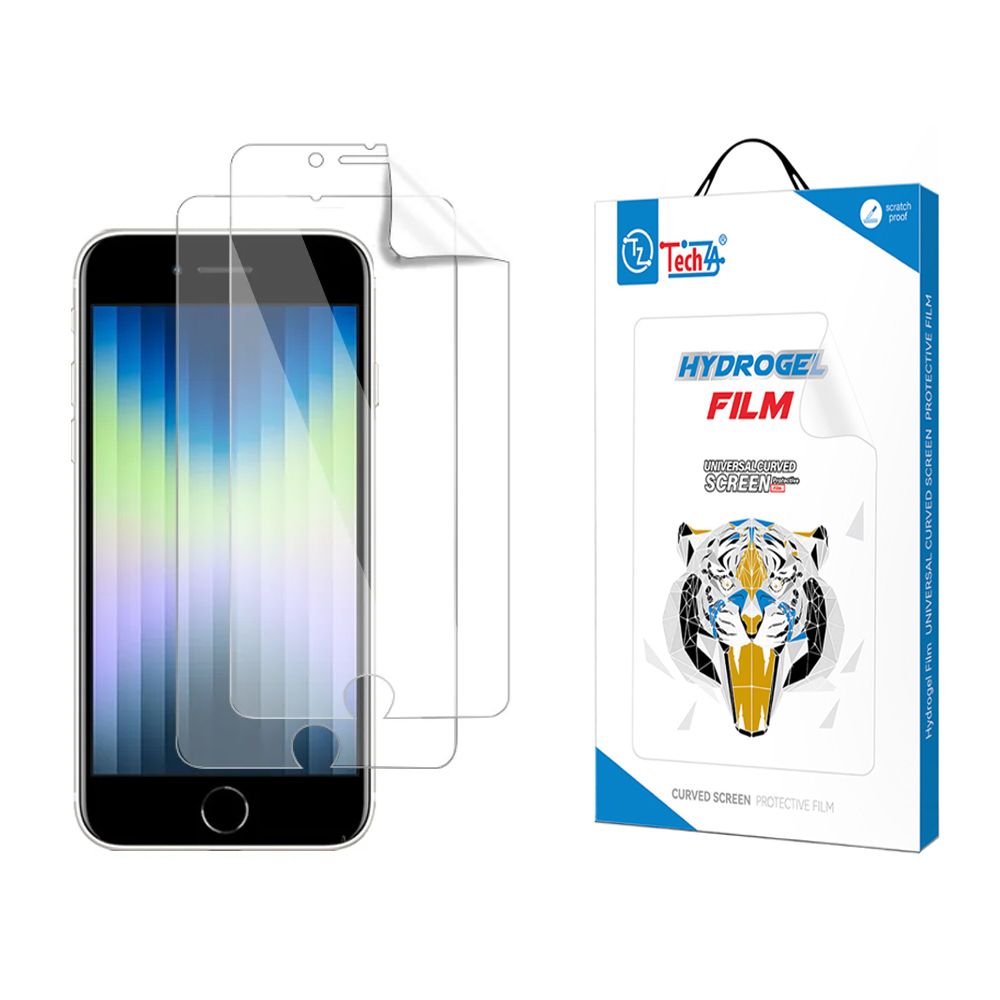 2Pack TechZA iPhone 7/8 Series Hydrogel Screen protector, Anti scratch ...