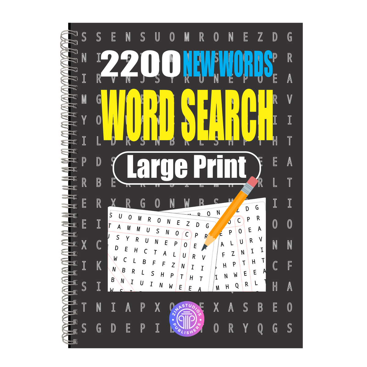 Word Search Book Puzzle Activity Adults Seniors Large Big Print Fun Pad ...