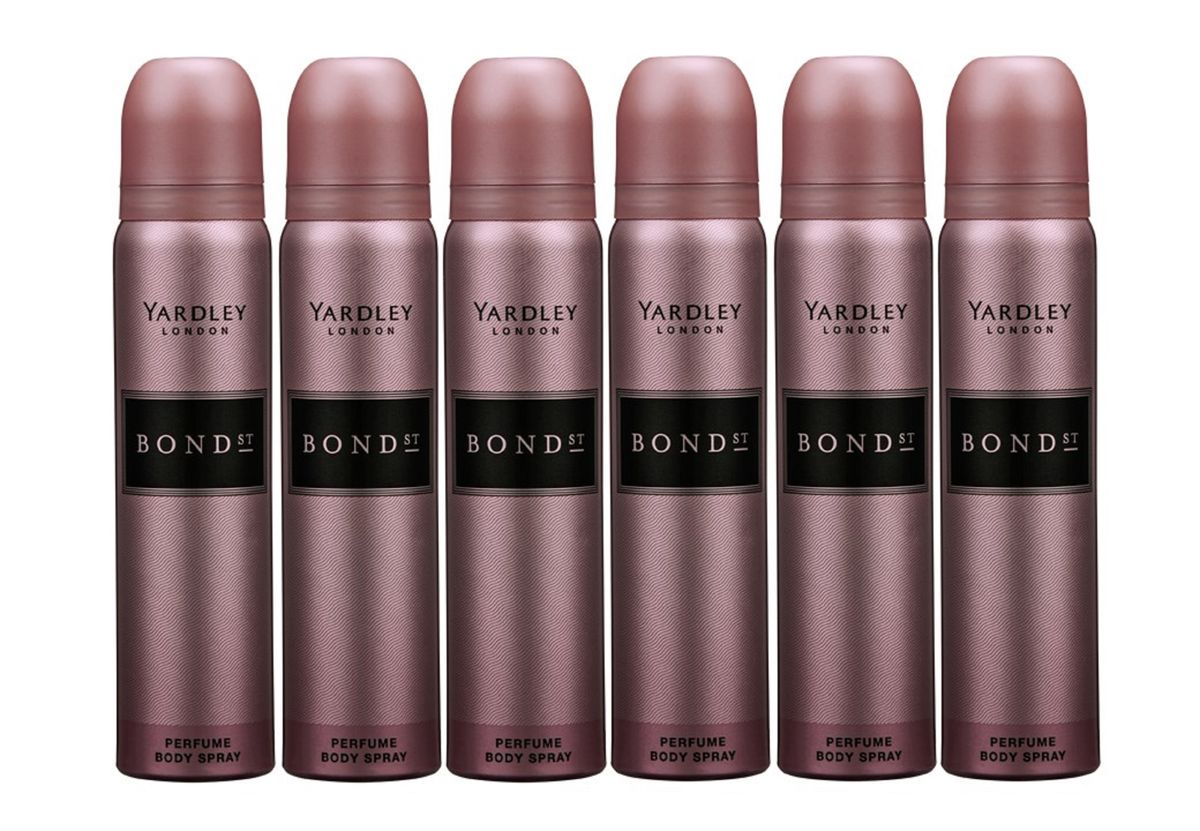 Yardley Bond Street Perfume Body Spray 6 x 90ml | Shop Today. Get it ...