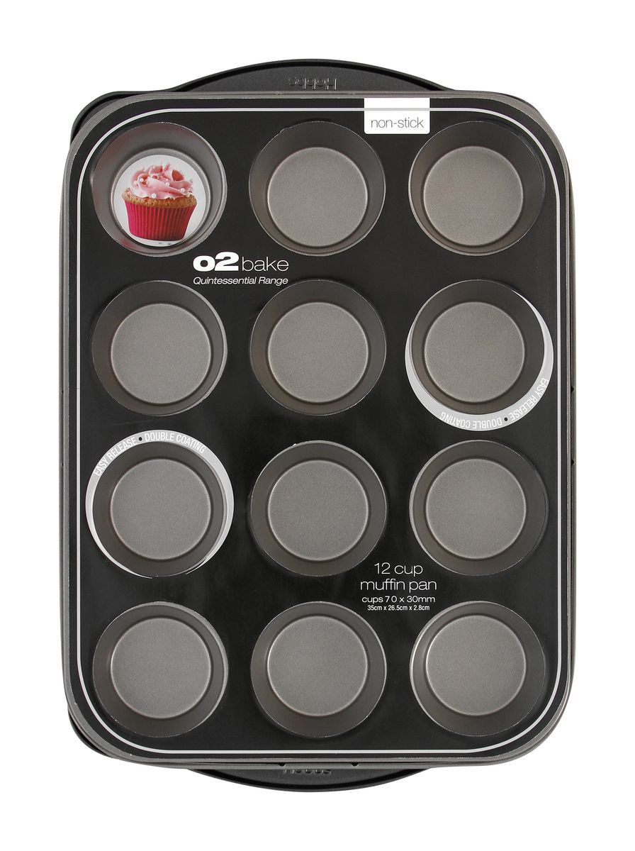 O2 Bake 12 Cup Non Stick Muffin Pan | Shop Today. Get it Tomorrow ...